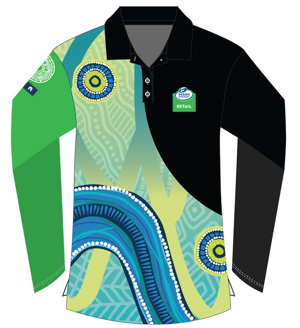 Ergon Retail Long Sleeve Polo – Bracks Indigenous Clothing